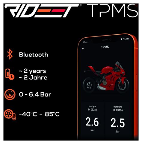 Rideet Tpms Tire Pressure Sensors Low Cost Louis 🏍️
