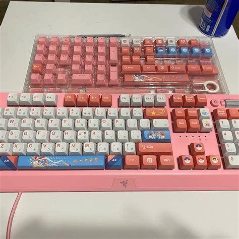 Japanese Style Eevee Theme Custom Amine Keycap Set 130 Pcs Keycaps Xda