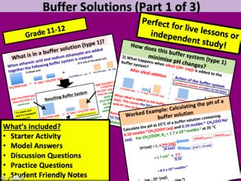 Buffer Solutions Part By Teach Science And Beyond TPT