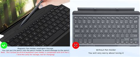 Qulose Surface Pro 9 Keyboard Wireless Bluetooth Keyboard For Surface Pro 11 10 9