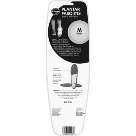 Kroger® Plantar Fasciitis Mens Insoles Pair 8 13 Frys Food Stores