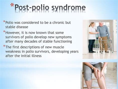 Poliomyelitis And Post Polio Syndrome Ppt