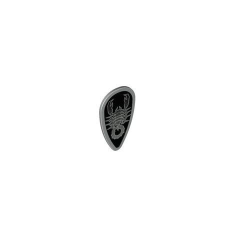 Lego Medium Stone Gray Shield Long With Scorpion 2586 55842
