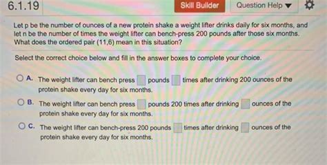 solved 6 1 19 skill builder question help let p be the