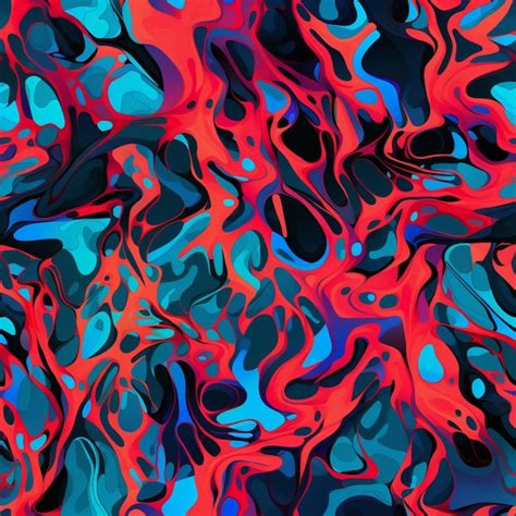 Premium Photo A Close Up Of A Colorful Abstract Painting Of A Red And