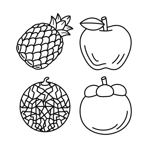 Fruit Objects Vector Illustrations Set 34367392 Vector Art At Vecteezy