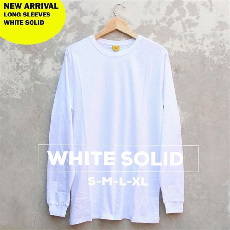 23 Baju Kaos Putih Polos Lengan Panjang Wanita Ide Spesial