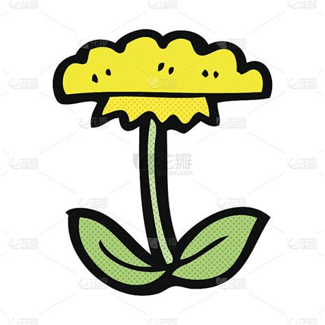 漫画卡通花卉符号