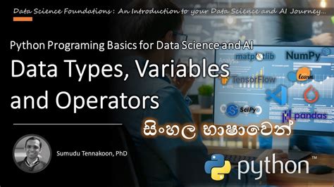 Pyai042 Variables And Data Types Concepts සිංහල‌ෙන් Youtube