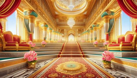 Royal Palace Raj Mahal Ki Bhayva Swarn Ki Nakkashi Sun Rays Sparkling On Gold And Gem Stones