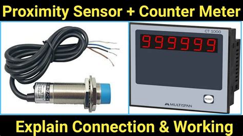Counter Meter Connection With Proximity Sensor In Hindi Counter Meter