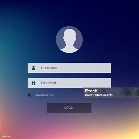 사용자 이름 및 암호와 함께 현대 로그인 폼 인터페이스 디자인 0명에 대한 스톡 벡터 아트 및 기타 이미지 0명 가입서 그래픽 사용자 인터페이스 Istock