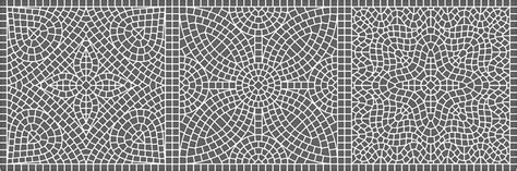Ancient Mosaic Ceramic Tile Pattern Background Archeology Glass
