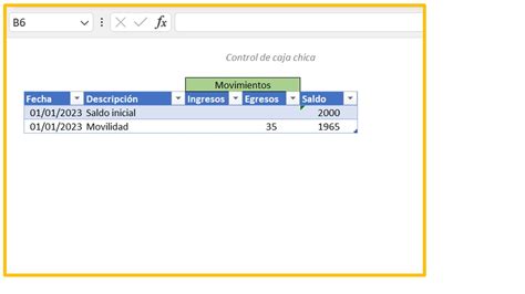 Como Llevar El Control De Una Caja Chica En Excel