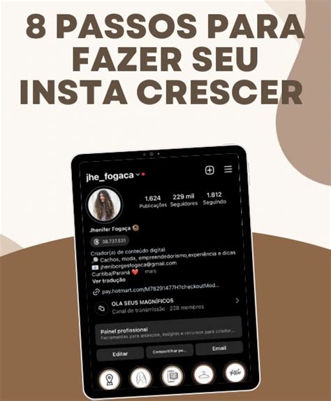 8 Passos Para Fazer Seu Instagram Crescer Jhe Fogaça Hotmart