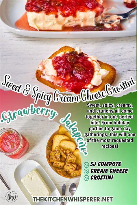 Easy Strawberry Jalapeño Cream Cheese Crostini The Kitchen Whisperer