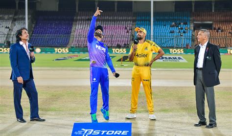 Psl 9 Qualifier Peshawar Zalmi Bat First In Bid For Finals Berth