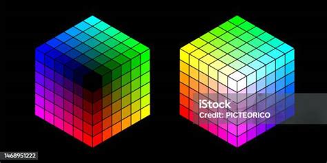 색상 Cubecolor Theory Rgb 및 Cmyk 0명에 대한 스톡 벡터 아트 및 기타 이미지 0명 계측기 교정 그라데이션 Istock