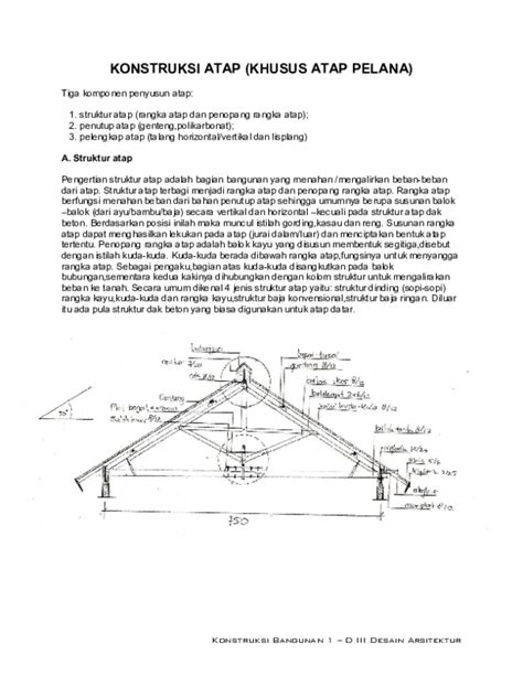 (PDF) KONSTRUKSI ATAP (KHUSUS ATAP PELANA