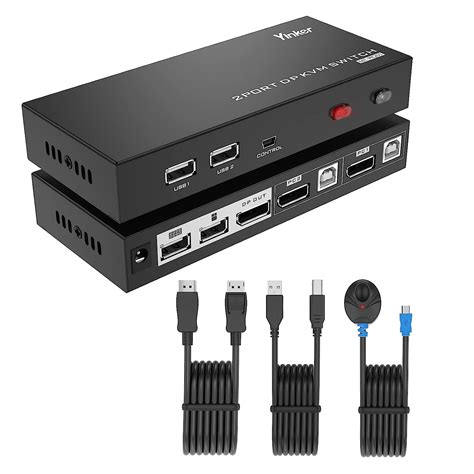 Jp Displayport 切替器 2ポート、yinker Kvm ディスプレイポート スイッチ4k 60hz 4 4