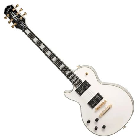 Epiphone Matt Heafy Les Paul Custom 7 String Left Handed Bone White At Gear4music
