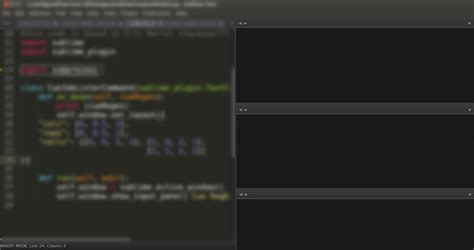 Python Sublime Layout Split Into 3 Panel To Create Custom Layout