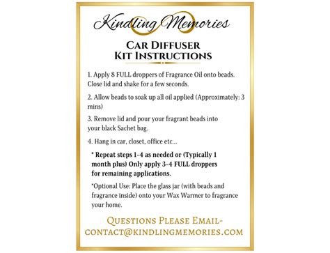 Master Sergeant Diffuser Kit Kindling Memories