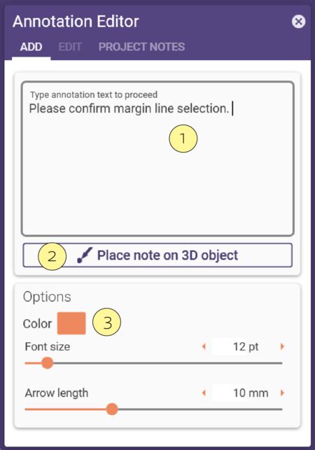 Annotation Editor Exocad