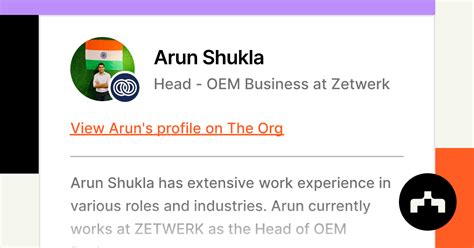 Arun Shukla Head Oem Business At Zetwerk The Org