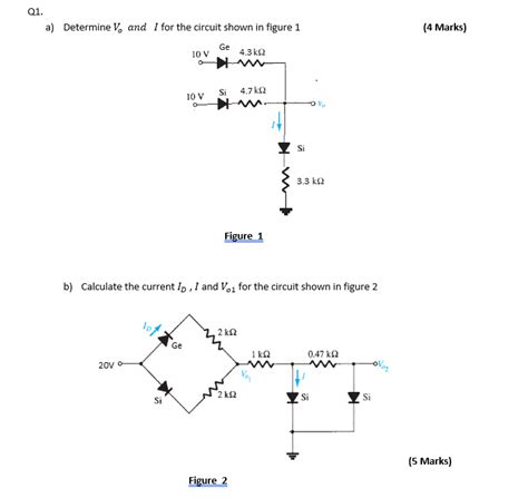 Solved Q1 A Determine Vo And I For The Circuit Shown