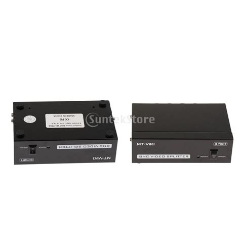 Interruptor Adaptador De Distribuidor De Divisor De Video Bnc De 2