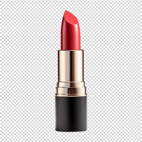 투명 배경에 고립 된 화려한 립스틱 Png 프리미엄 Ai 생성 Psd