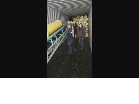 Glass Wool Roll Loading Containers Langfang Wanda Industrial Co Ltd Wanda
