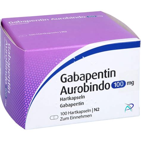Gabapentin Aurobindo 100 Mg Hartkapseln 100 Stk