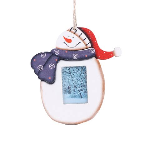 Christmas Santa Claus Snowman Photo Frame Picture Grandado