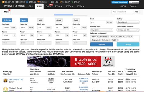 Mining Calculator
