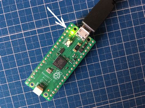 raspberry pi pico の l チカプログラムをビルドして動かす