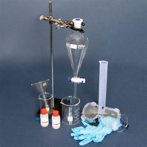 Separatory Funnel Kit W Chemicals Separation And Extraction
