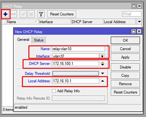 dhcp relay in mikrotik configuration for hotspot