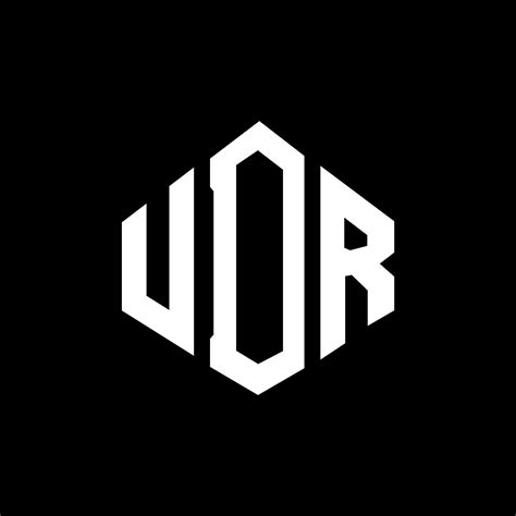 Udr Letter Logo Design With Polygon Shape Udr Polygon And Cube Shape
