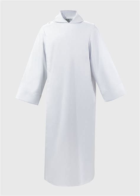 Embroidered Cowl Neck Cassock Alb Mens Aura Bespoke Tailoring