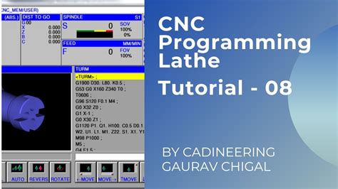 CNC Programming Lathe Tutorial 8 Grooving YouTube