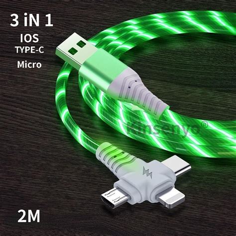 3 в 1 Мобильный кабель для зарядки устройств For Ios Type C Micro купить с доставкой по