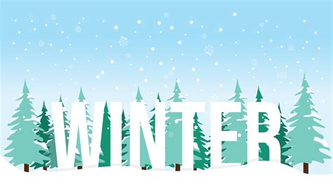 Winter Landscape Background Banner Design 19865903 Vector Art At Vecteezy