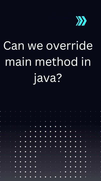 Can We Override Main Method In Java Javainterviewquestion Youtube