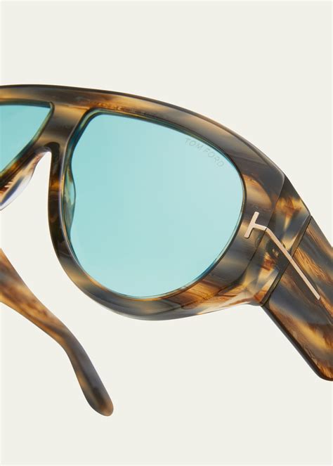 Tom Ford Mens Bronson T Logo Shield Sunglasses Bergdorf Goodman