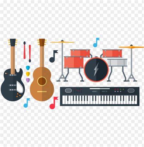 Music Instruments Vector Pack Free Png Graphic Cave Vector Music