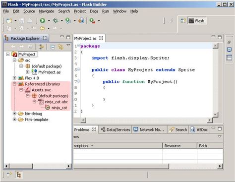 Flash Tutorial How To Import Movieclips Into A Flash Builder