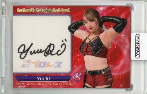 ミントモール Mint 吉祥寺店 2022 Bbm 女子プロレスカード Yuuri 直筆サインカード 【005105】