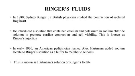 Iv Fluid Management Fluid Therapy Ppt